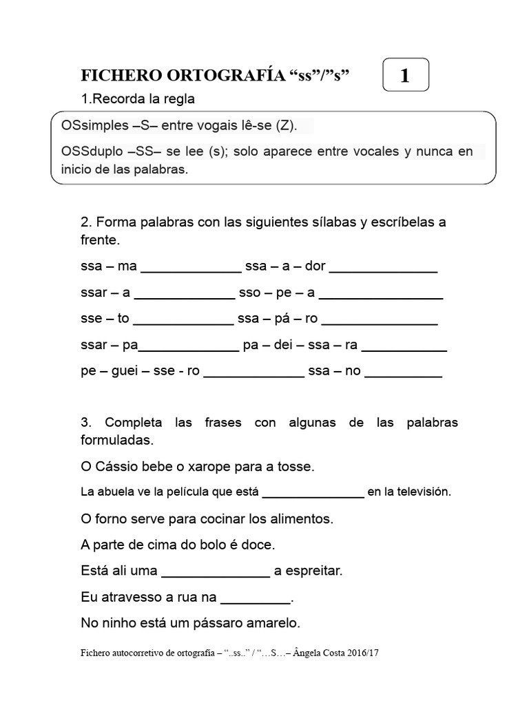 archivo_ortografía_s_ss | PDF | Comunicación escrita | Comunicación humana