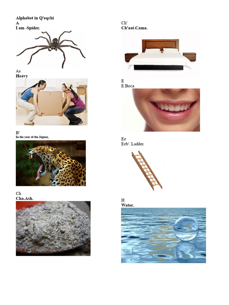 Alphabet in Q'eqchi' 1 | PDF | Home | Bathroom