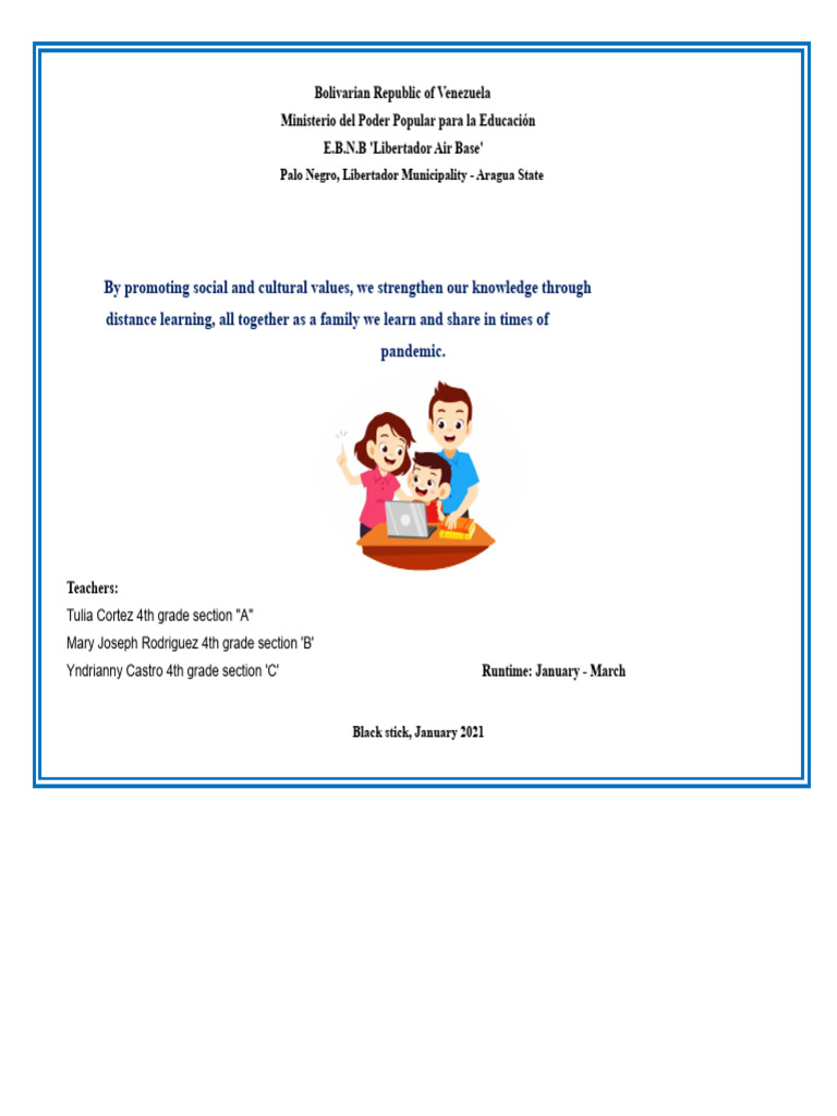 Venezuelan Distance Learning Project | PDF | Knowledge | Adjective