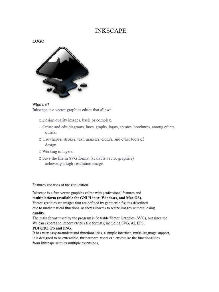 Basic concepts of Inkscape | PDF | Graphics | Computer Graphics