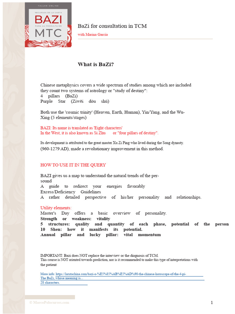 Understanding BaZi in TCM Consultations | PDF | Yin And Yang