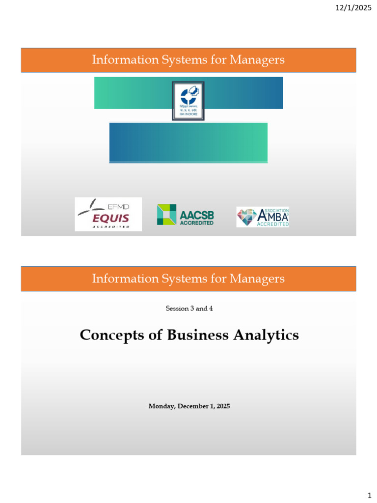 Session 3 and 4_ISM_SS | PDF | Analytics | Data