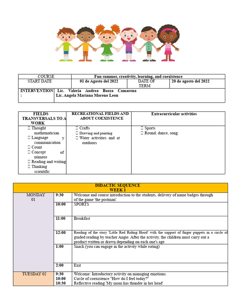 2 SUMMER COURSE_PLANNING | PDF