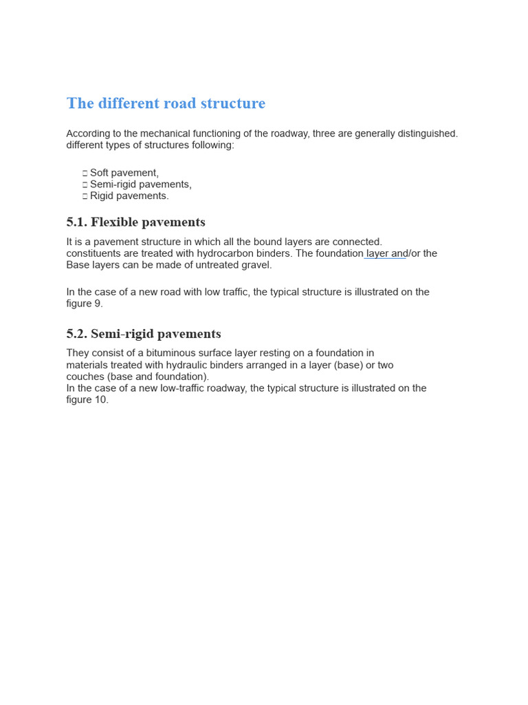 The different pavement structures | PDF