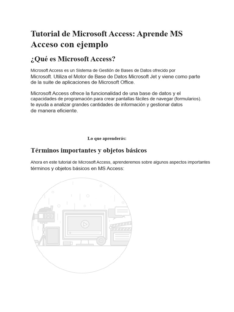 Guía Completa de Microsoft Access | PDF | Bases de datos | Microsoft