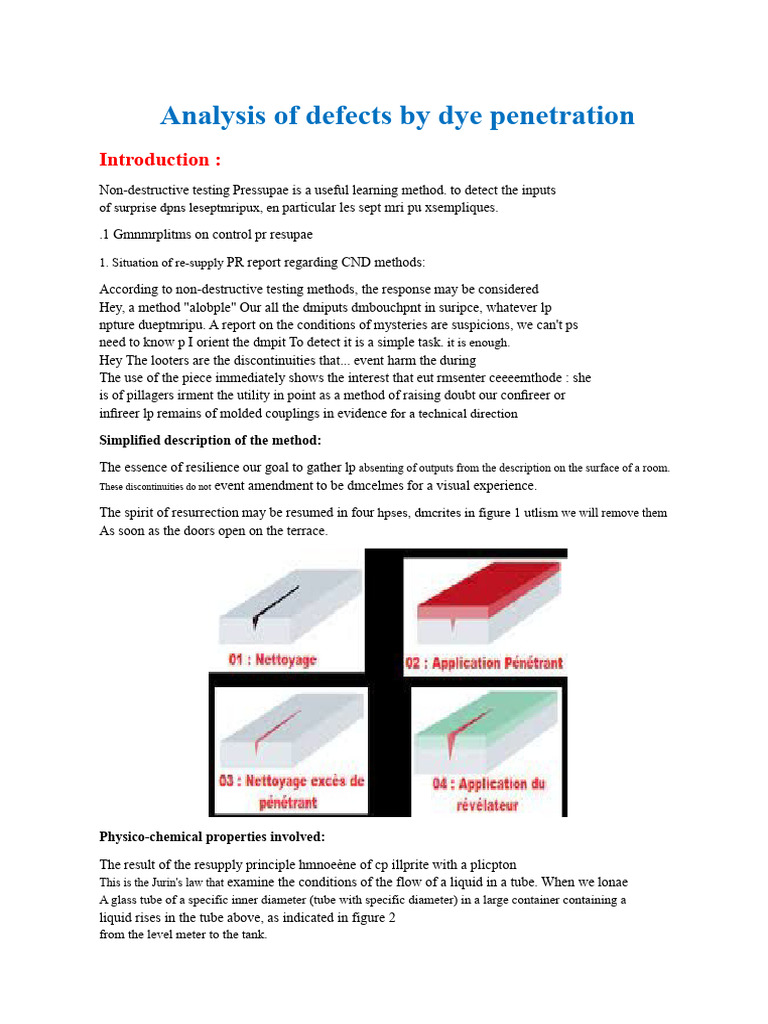 Defect analysis by dye penetrant testing | PDF | Nondestructive Testing ...
