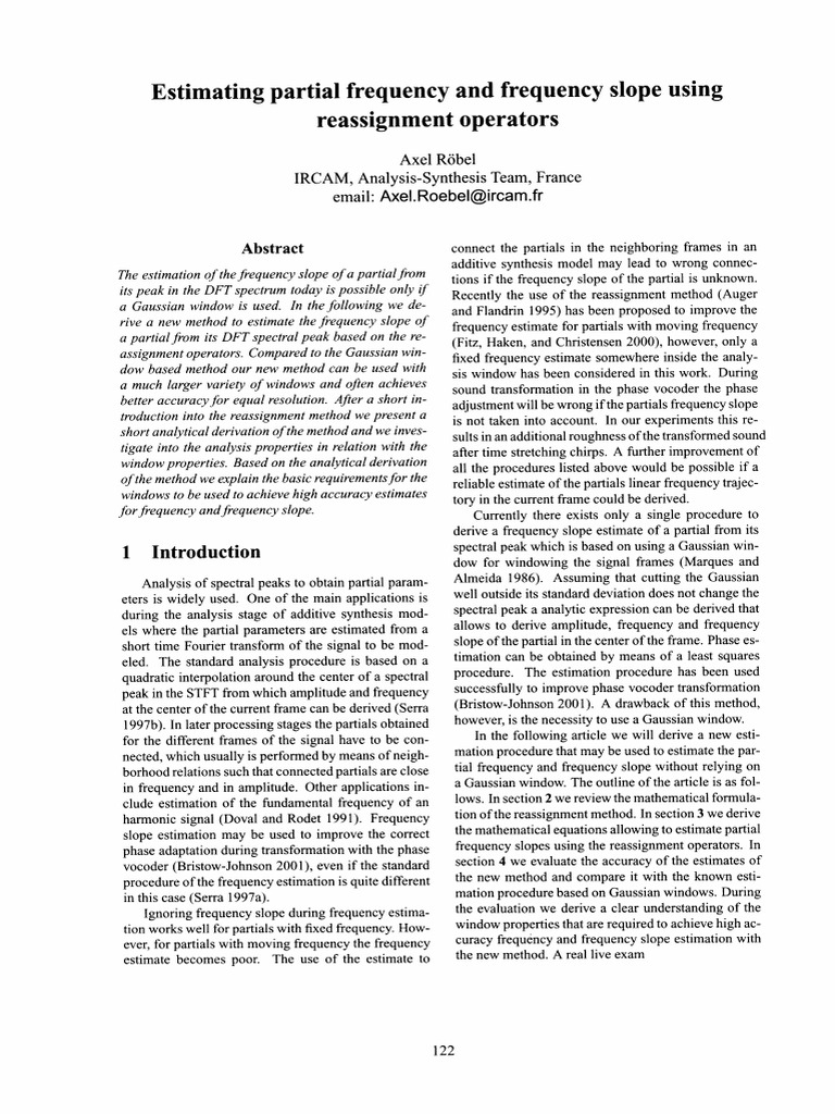 49 Estimating Partial Frequency and Frequency Slope Using | PDF