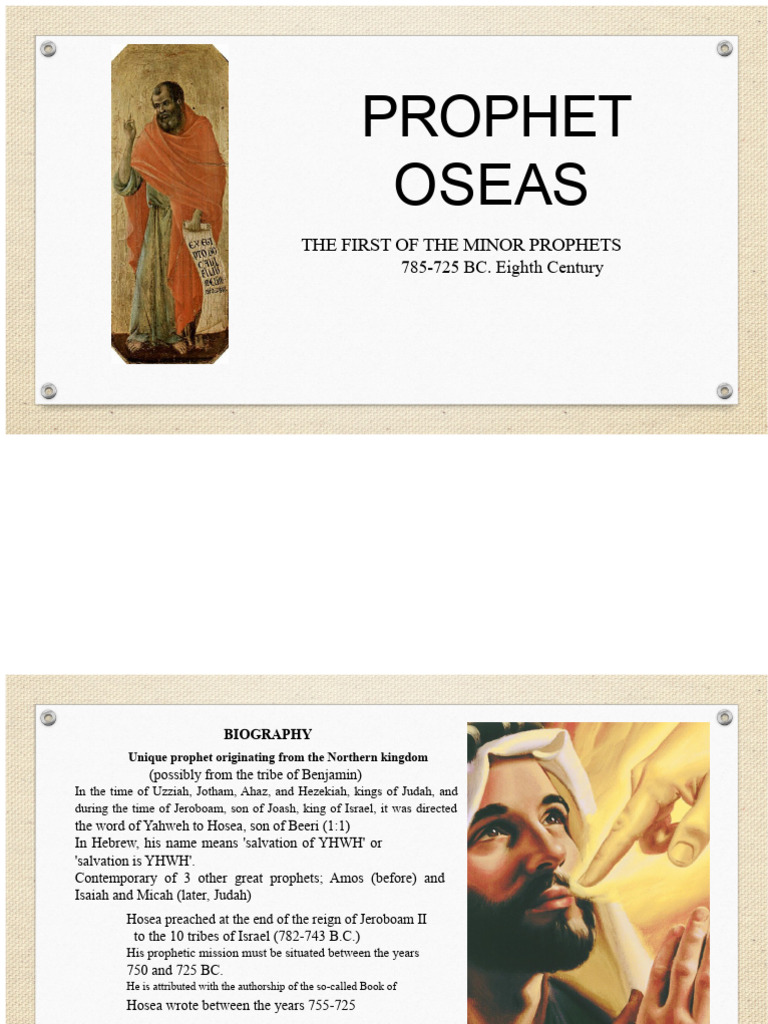 PROPHET HOSEA EXPOSITION | PDF | Hosea | Yahweh