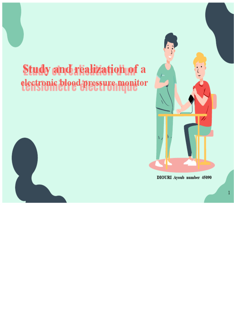 Study and Realization of An Electronic Sphygmomanometer | PDF | Blood ...