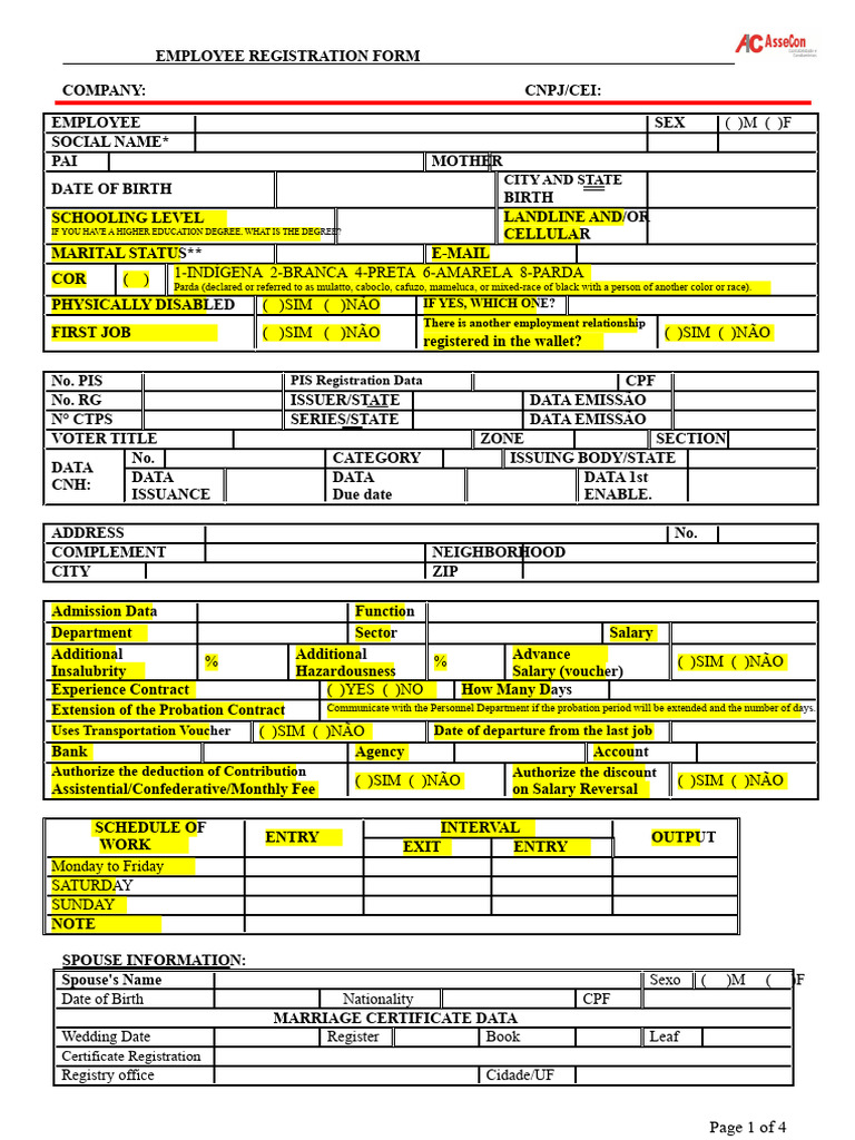 Registration Form - Template | PDF | Legal Guardian | Social Institutions