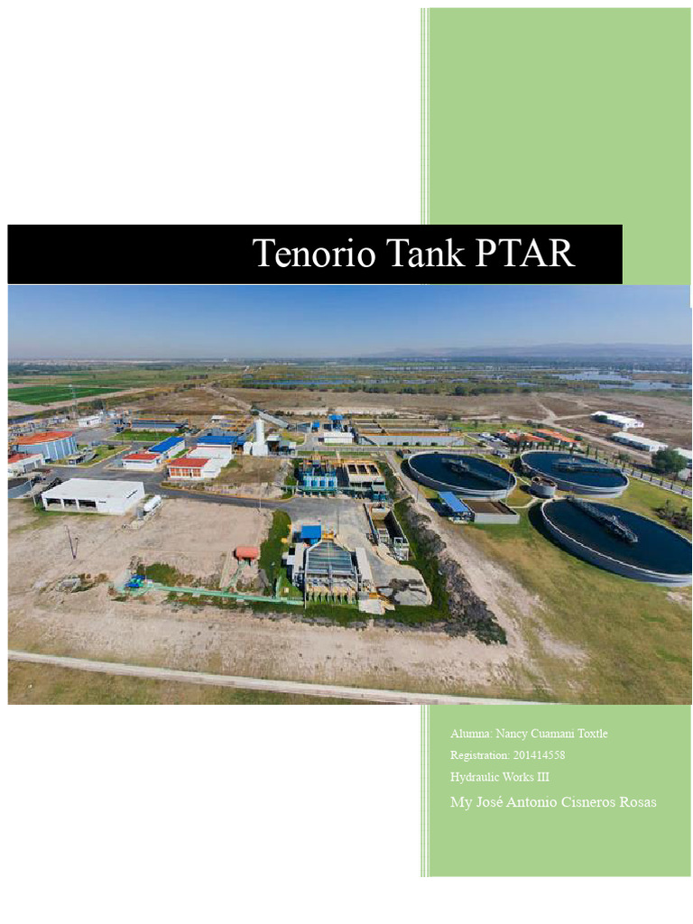 Ptar Tenorio Tank Slp | PDF | Sewage Treatment | Hydrology