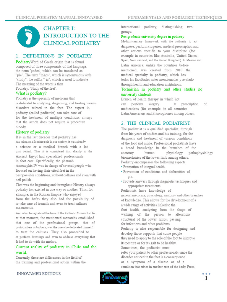 Clinical Podiatry Manual Volume 1 | PDF | Medicine