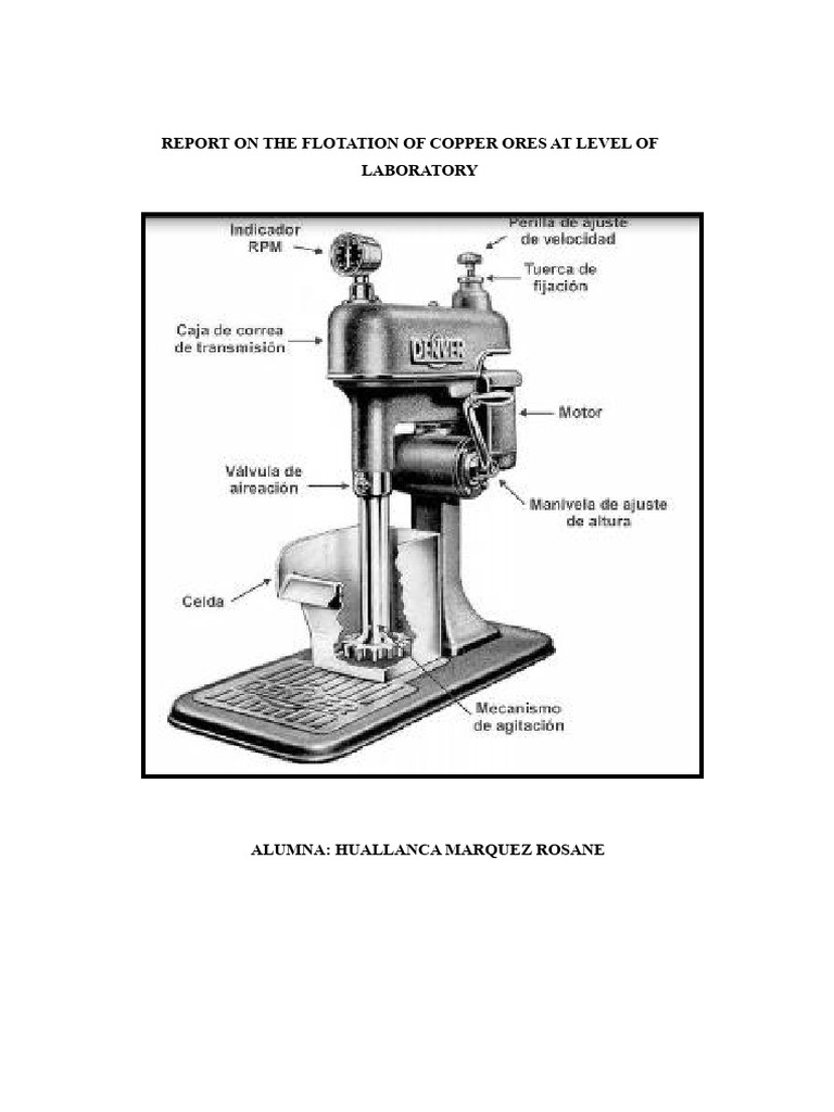 Copper Ore Flotation Laboratory Report | PDF | Secondary Sector Of The ...