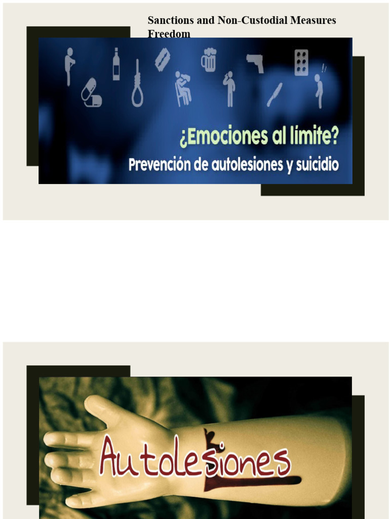 Emotions at The Limit - Prevention of Self-Harm and Suicide | PDF ...