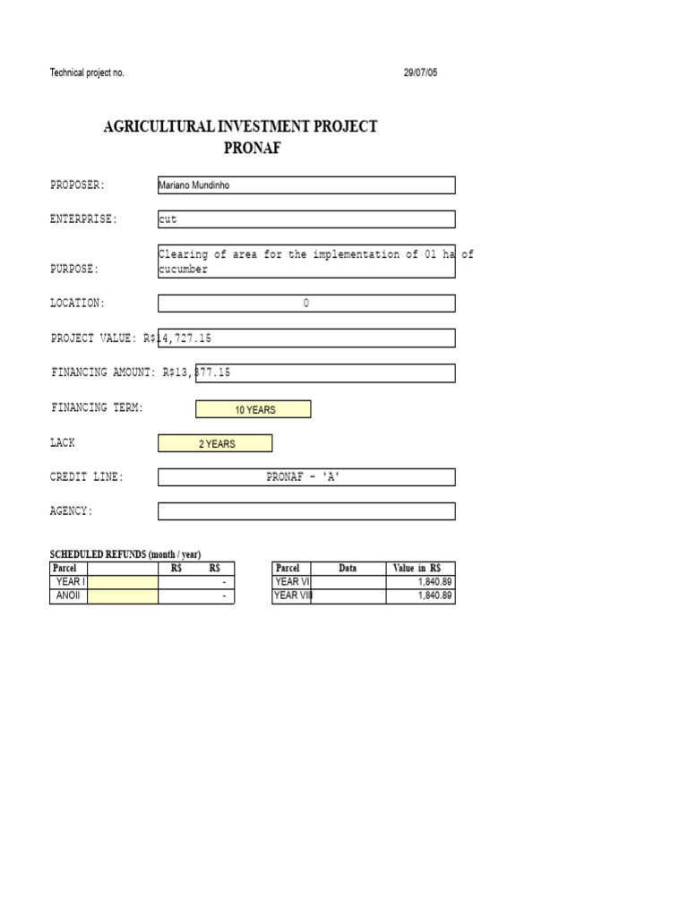 Cucumber Farming Investment Proposal | PDF | Interest | Cattle