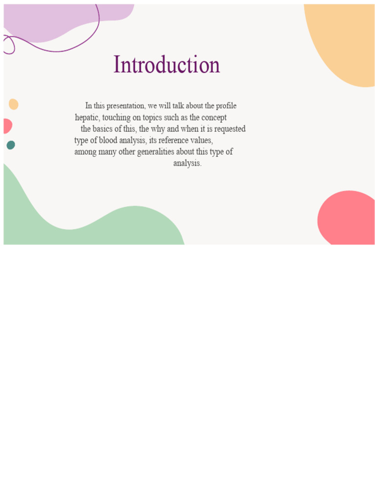 Liver Profile | PDF | Liver | Hepatitis