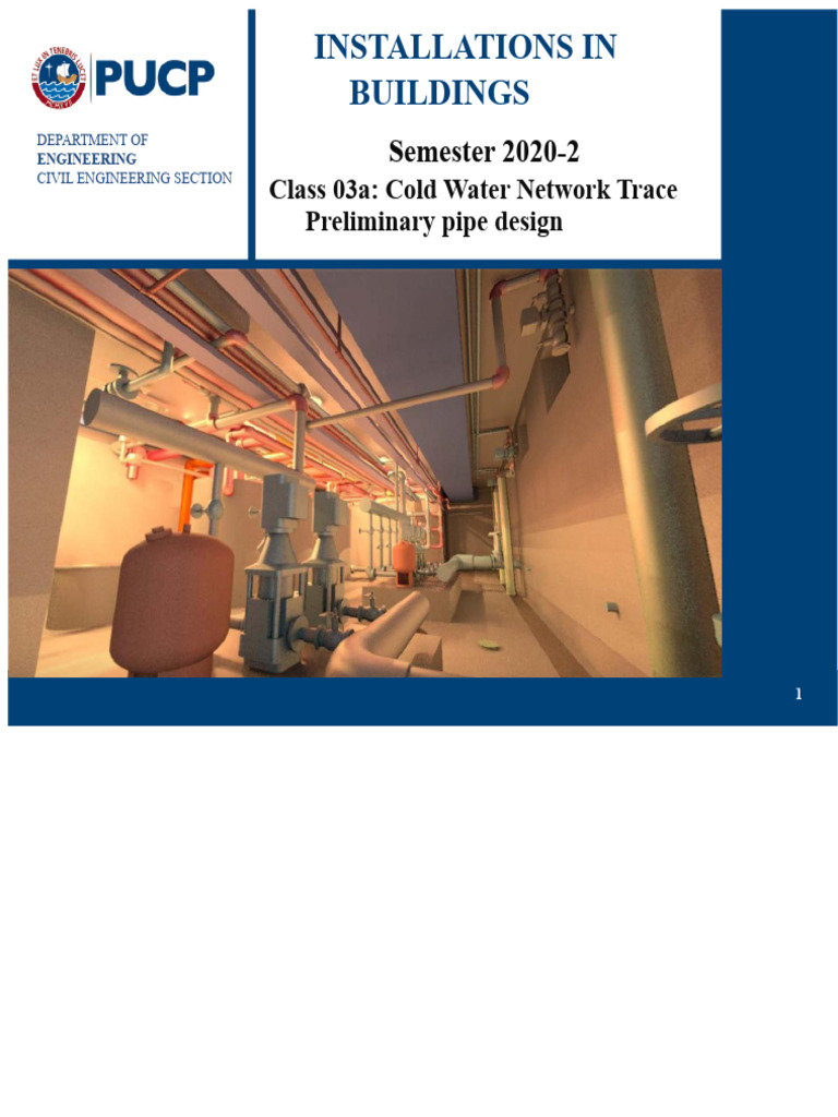 Cold Water Network Design Guide | PDF | Toilet | Bathroom
