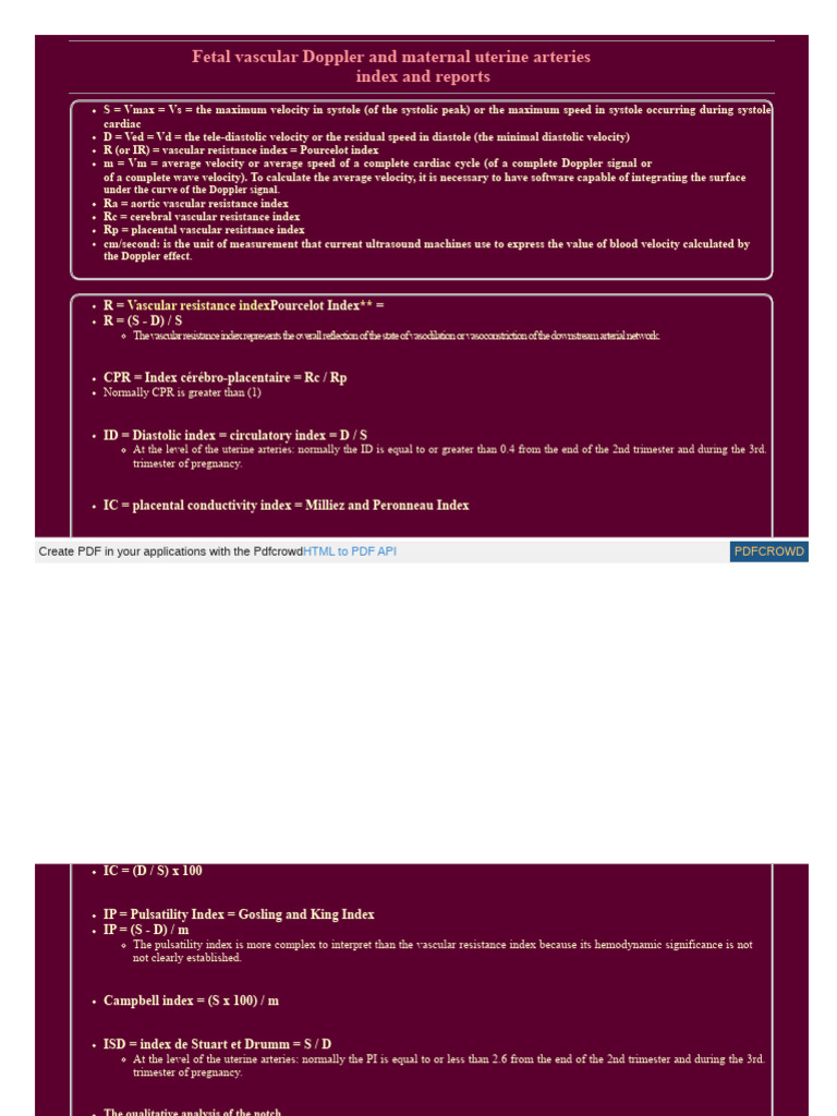 WWW Aly Abbara Com Ultrasound Biometry Doppler Index HTML | PDF | Blood ...