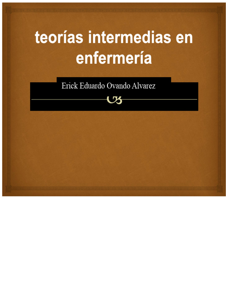 Intermediate Theories in Nursing | PDF | Theory | Concept