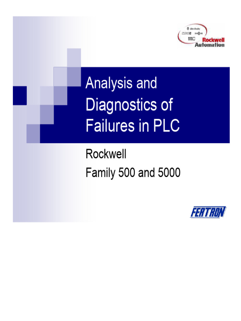 Analysis and Diagnostics of Failures in Rockwell PLC | PDF ...