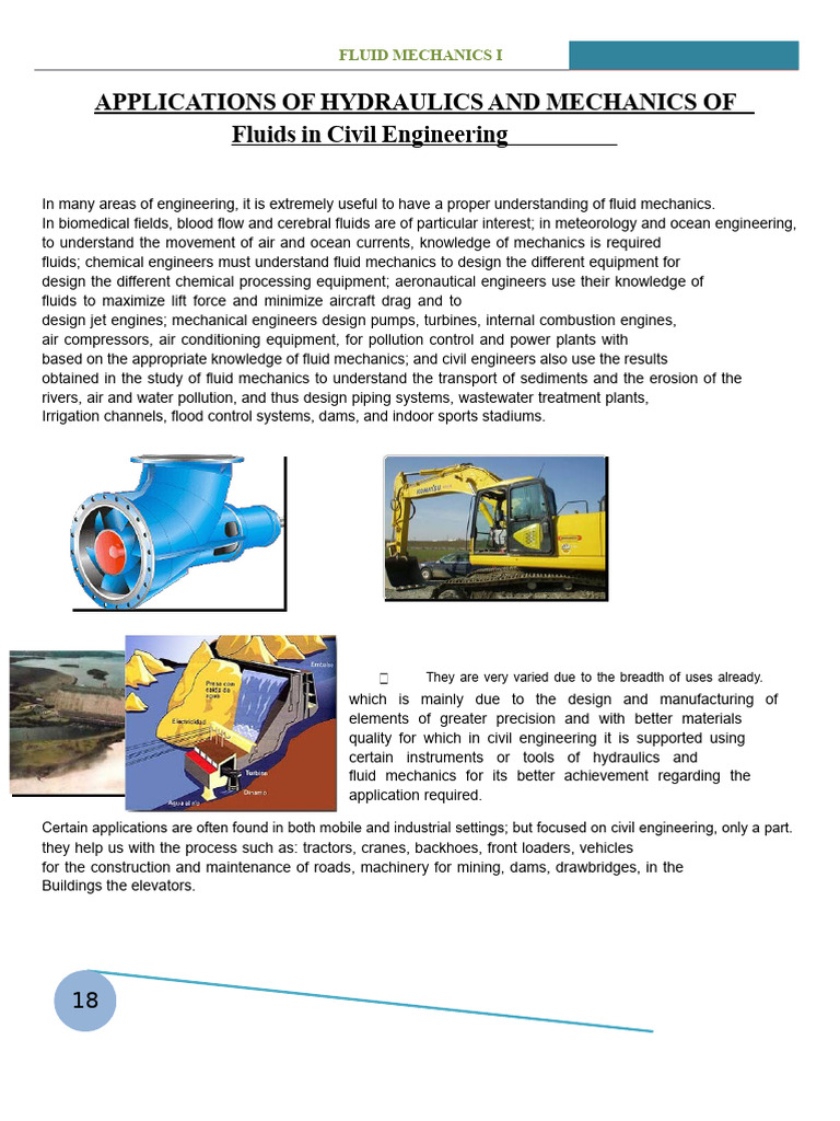 Applications of Hydraulics and Fluid Mechanics in Civil Engineering | PDF | Dam | Hydraulics