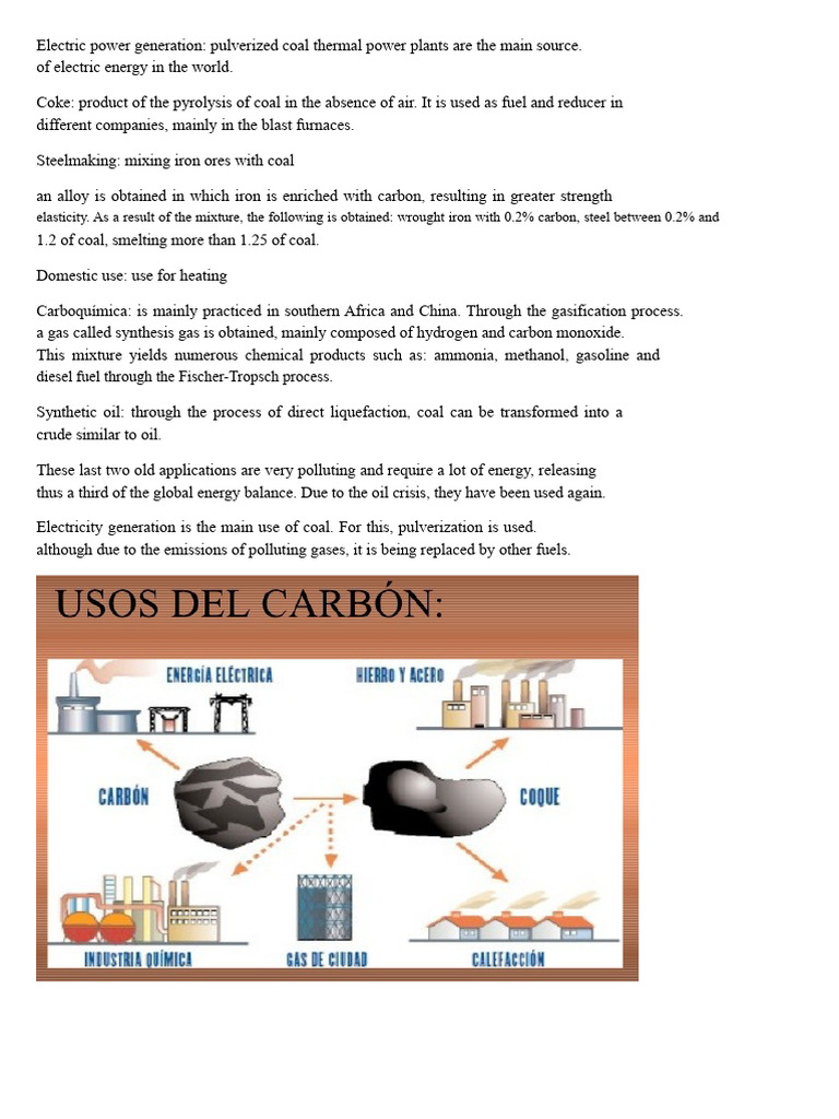 Coal's Role in Power and Industry | PDF
