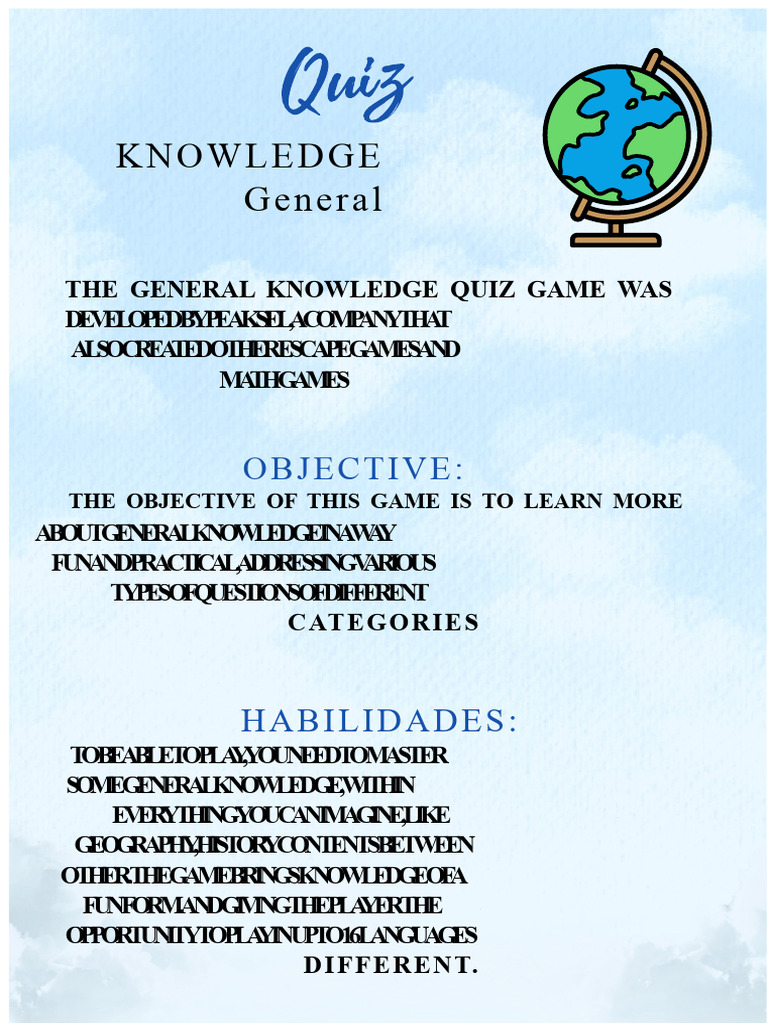 Copy of General Knowledge Quiz | PDF