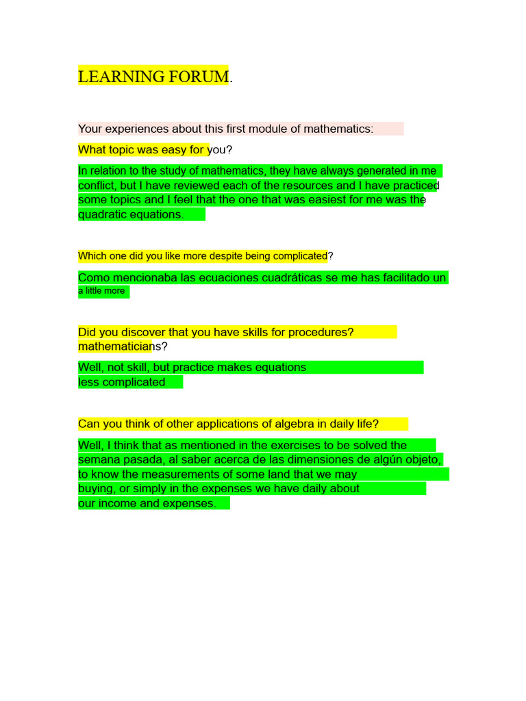 Forum Learning Module 11 Week 4 | PDF