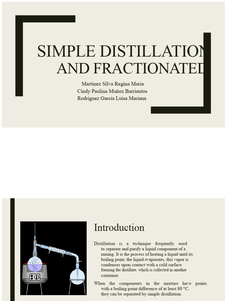 Simple and fractional distillation | PDF | Distillation | Boiling