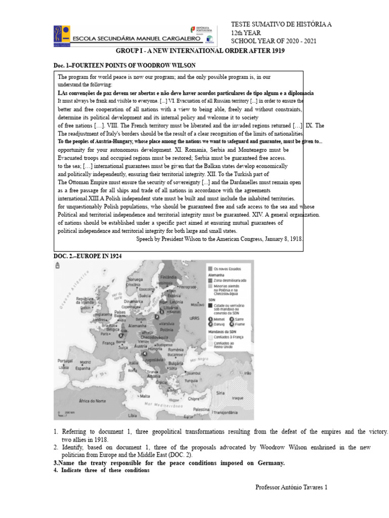 12th YEAR TEST | PDF | Russian Revolution | Communism