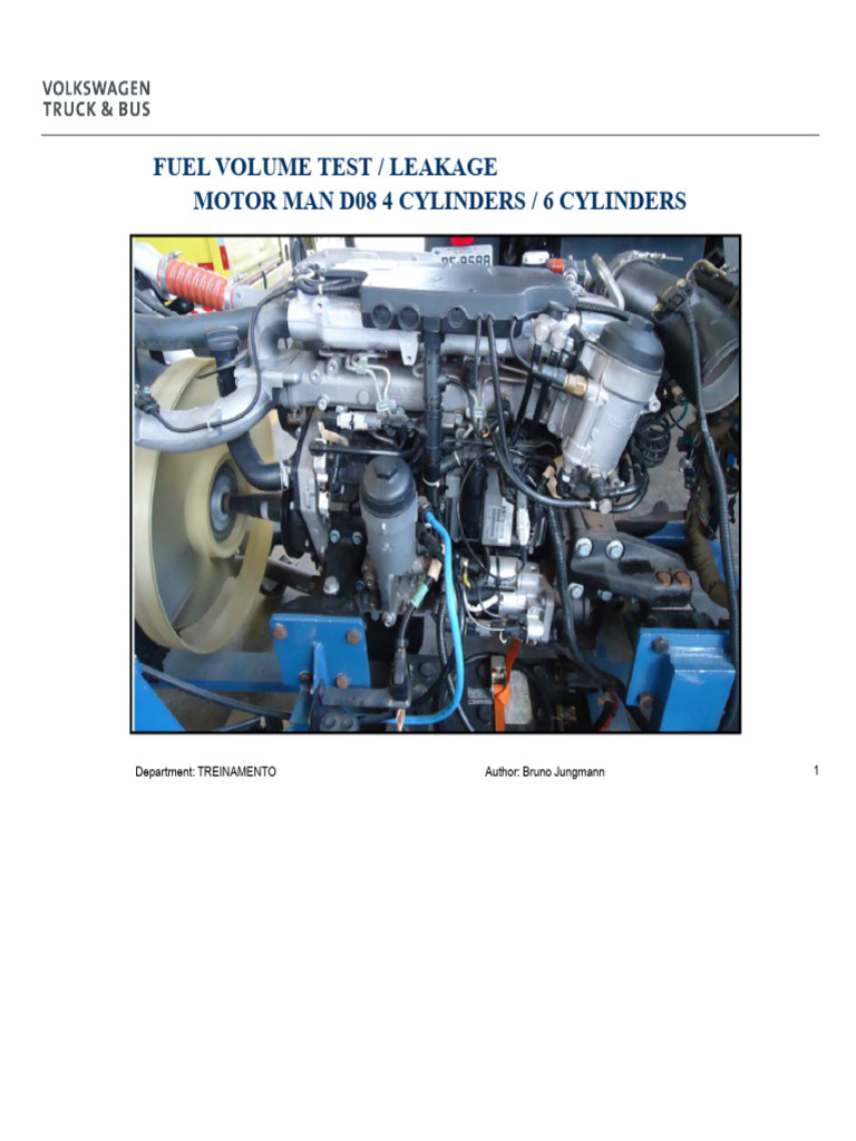 Fuel Volume and Leakage Tests for Engines | PDF | Pump | Fuel Injection