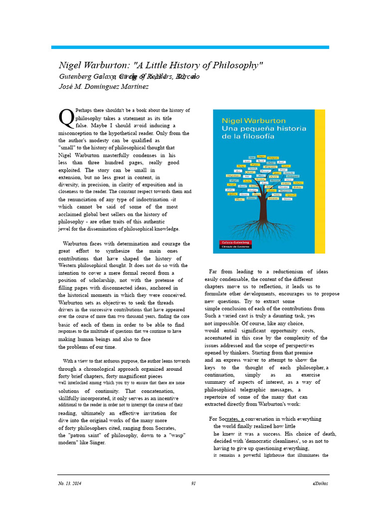 Overview of Warburton's Philosophy History | PDF | Reason | God
