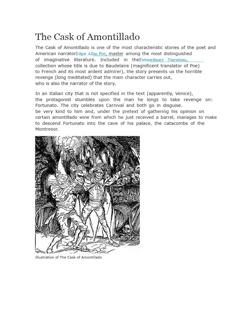 The Cask of Amontillado | PDF
