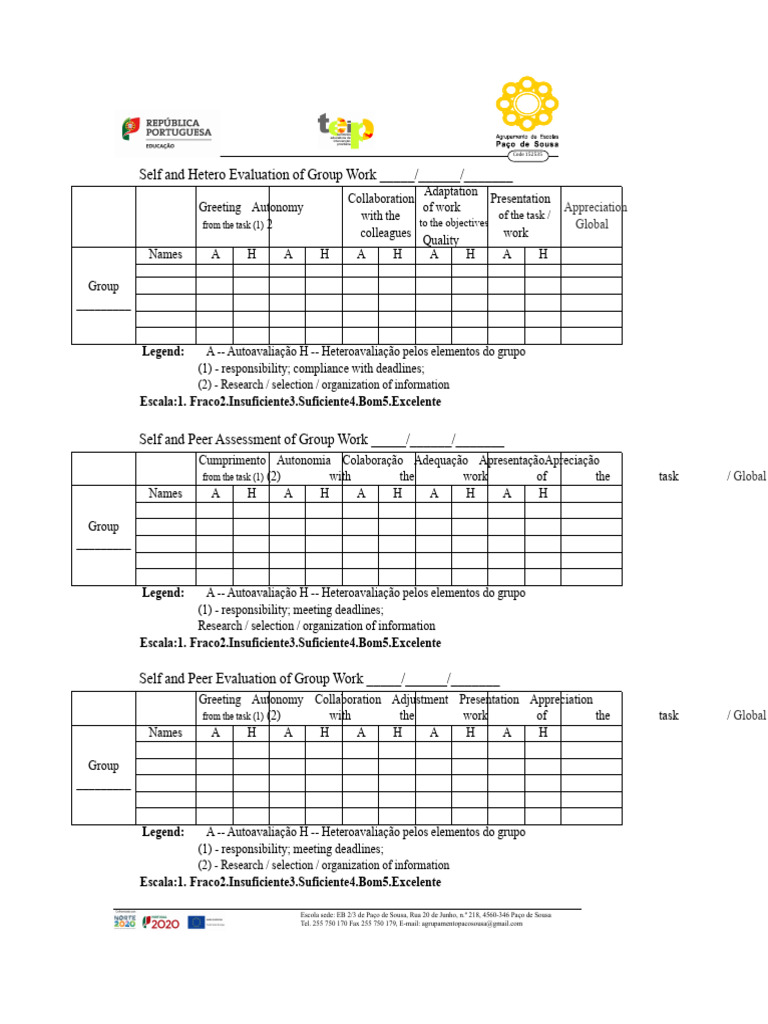 Self-Assessment - Group Work | PDF