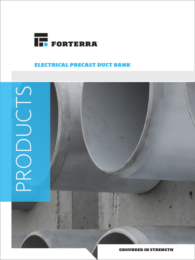 Electrical Precast Duct Bank 041019r1 | PDF | Precast Concrete | Duct ...