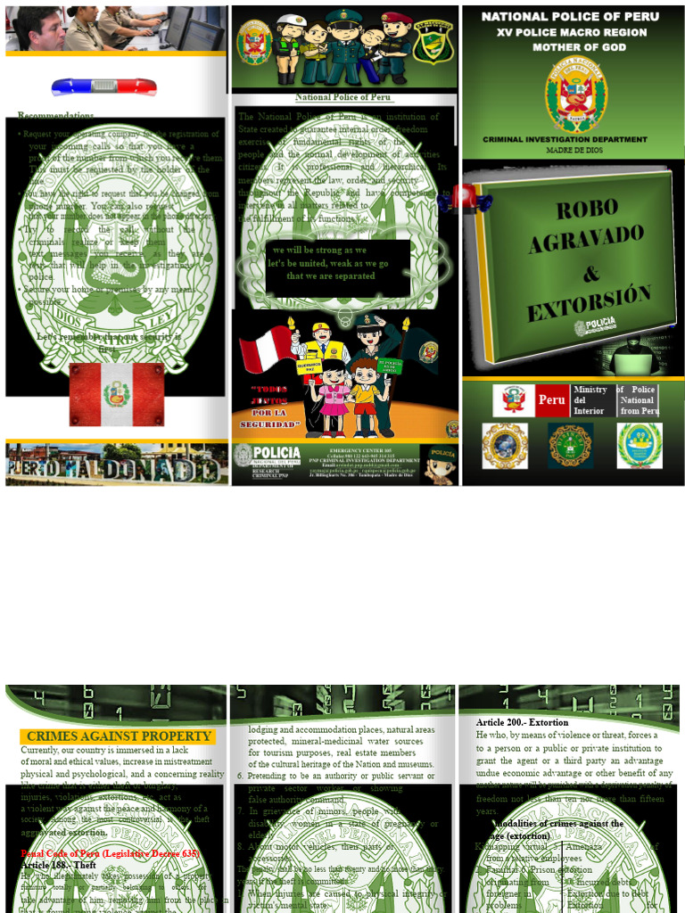 Triptych Robbery and Extortion | PDF | Crimes | Crime & Violence