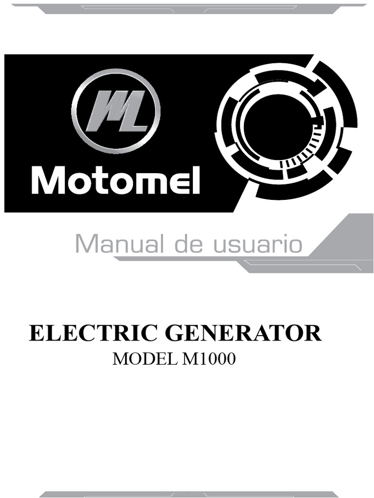 User Manual m1000 | PDF | Mains Electricity | Electric Generator
