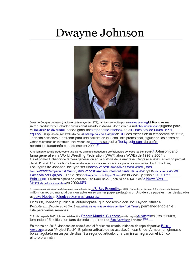 Dwayne Johnson | PDF