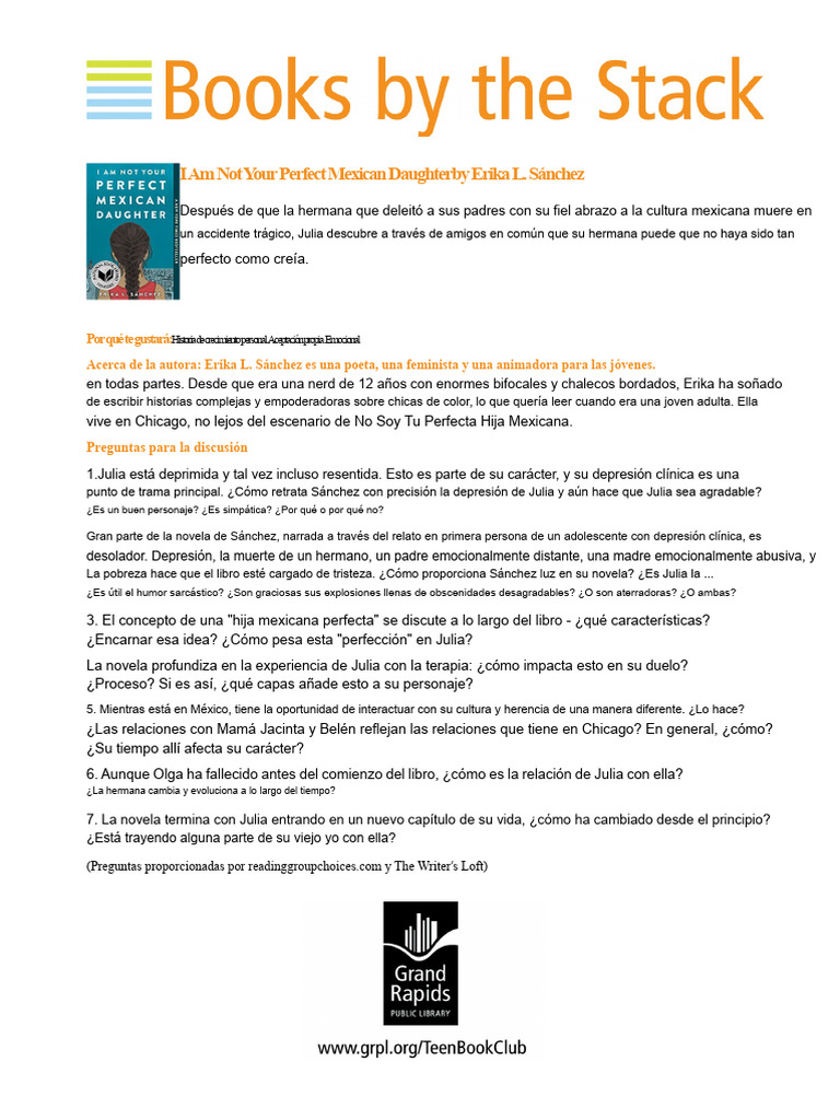 No Soy Tu Perfecta Hija Mexicana | PDF