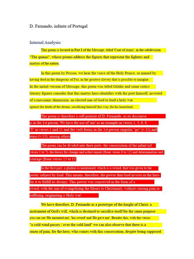 D. Fernando, Infante of Portugal. | PDF | God In Christianity | Hero