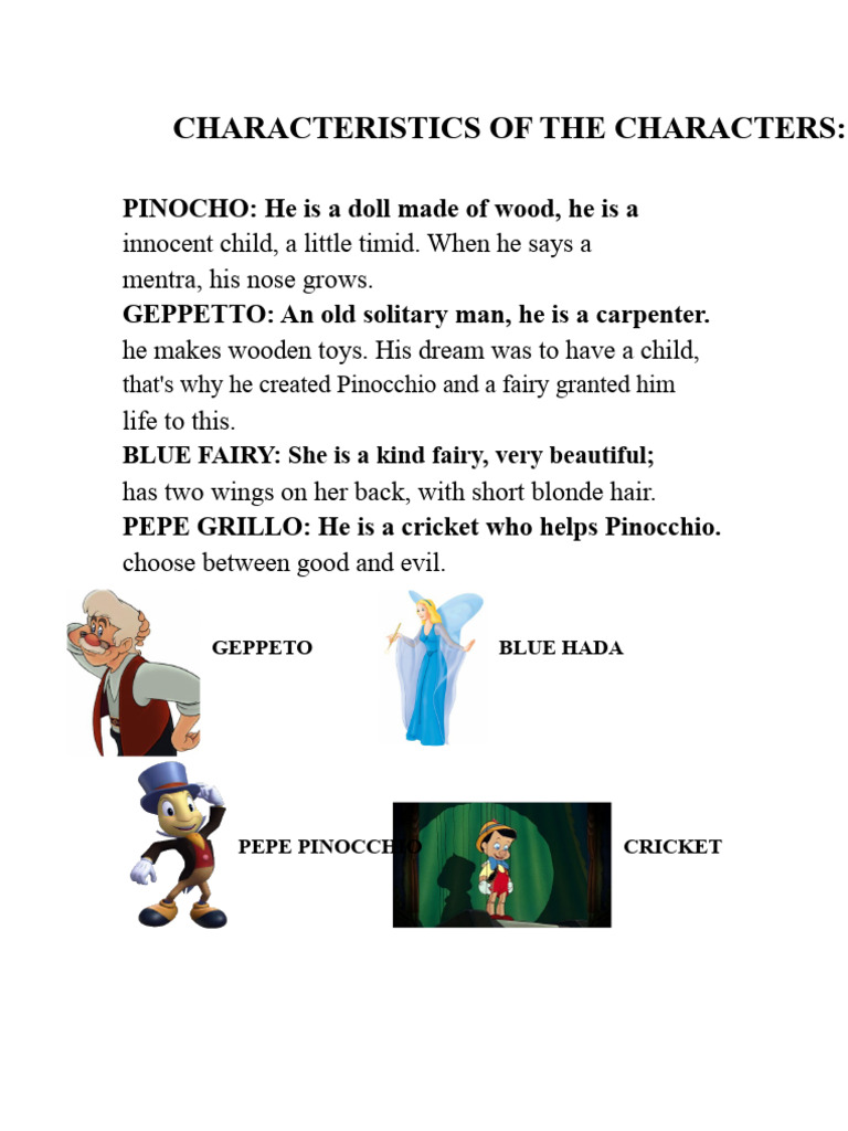 Report On Reading PINOCCHIO | PDF | Pinocchio | Fictional Dolls And Dummies