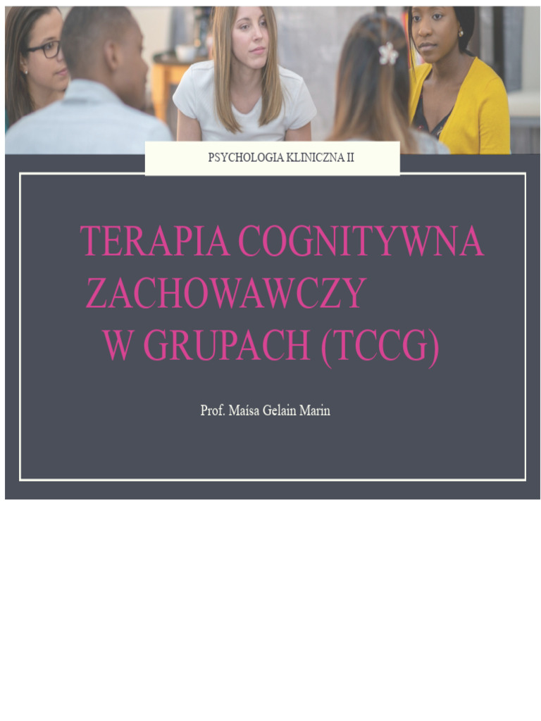Terapia Poznawczo-Behawioralna W Grupach-2 | PDF