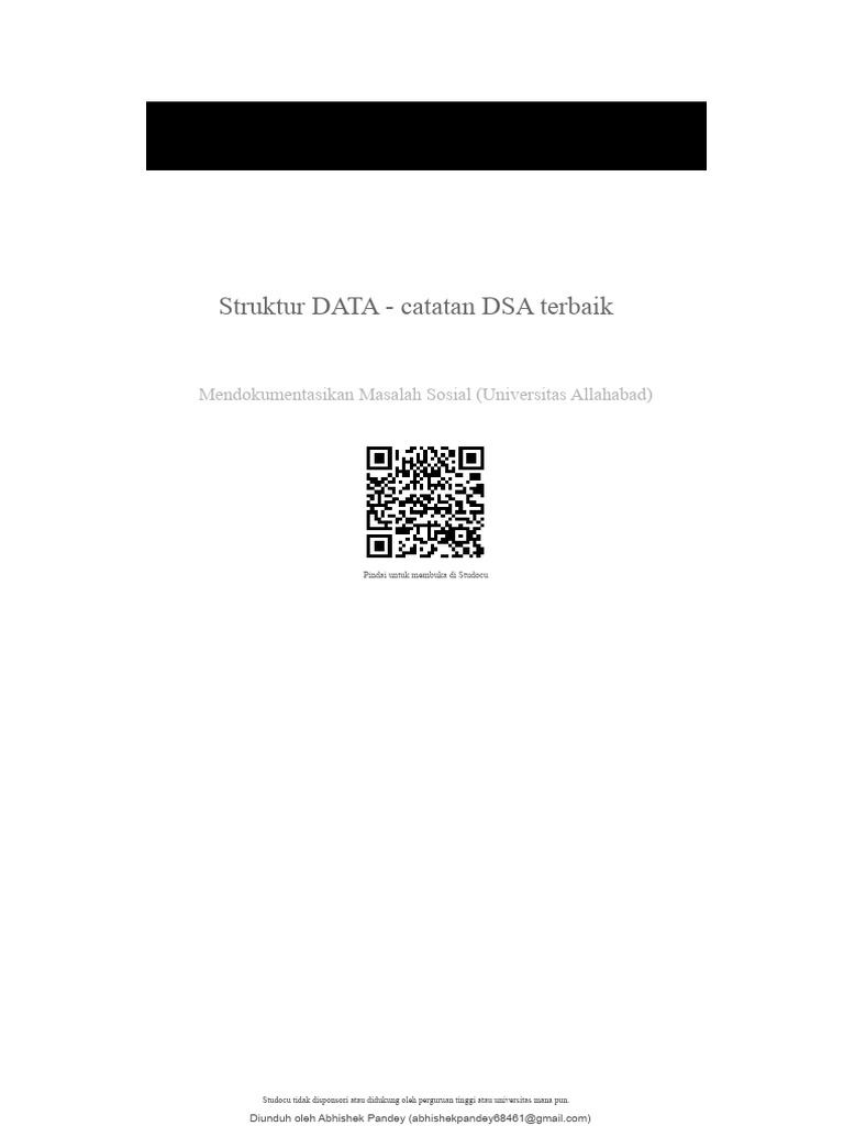 Catatan DSA Terbaik untuk Struktur Data | PDF