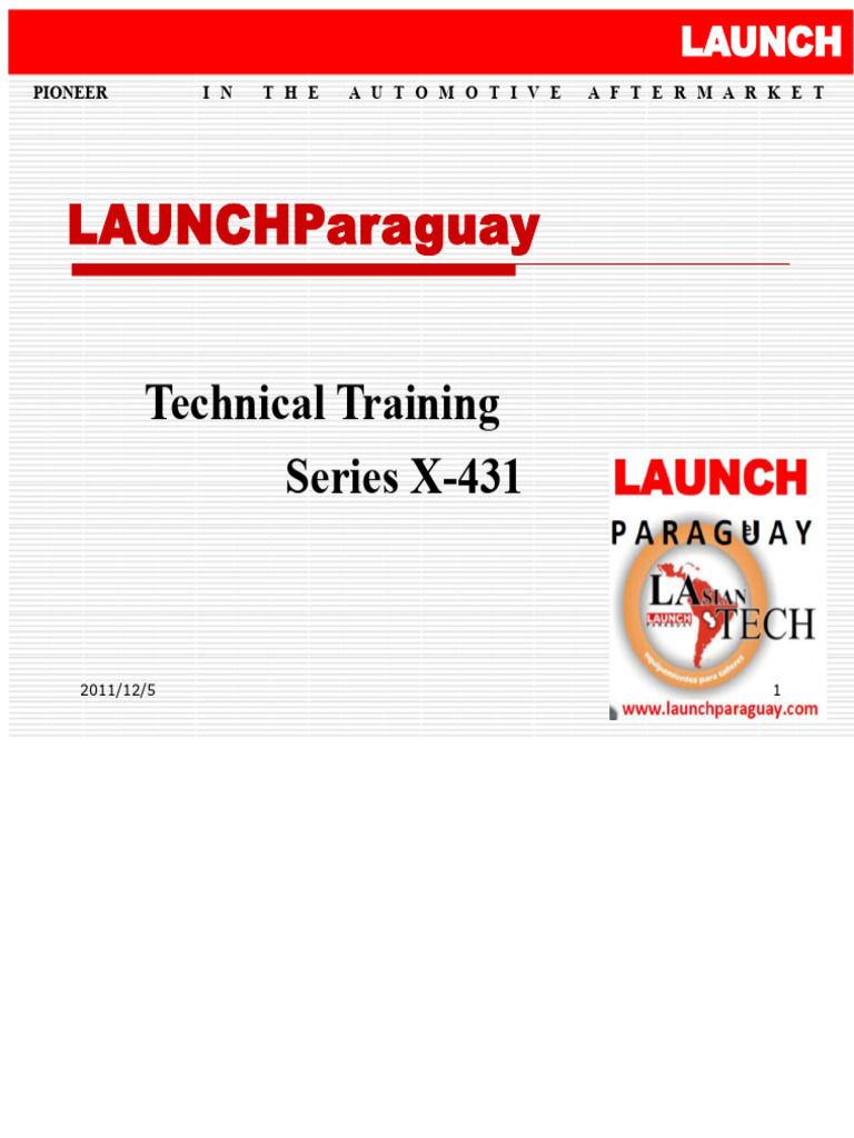 Training on the Use of LAUNCH X431 Scanner | PDF | Computing | Computer ...