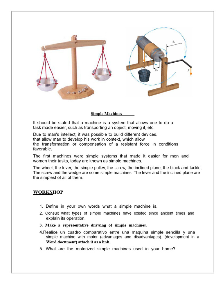Understanding Simple Machines | PDF