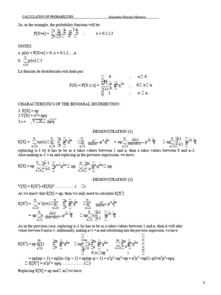 Calculation of Probabilities | PDF | Chi Squared Distribution ...