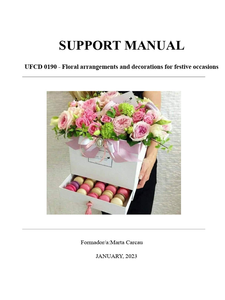 Manual Ufcd 0190 - Floral Arrangements and Decorations For Festive ...