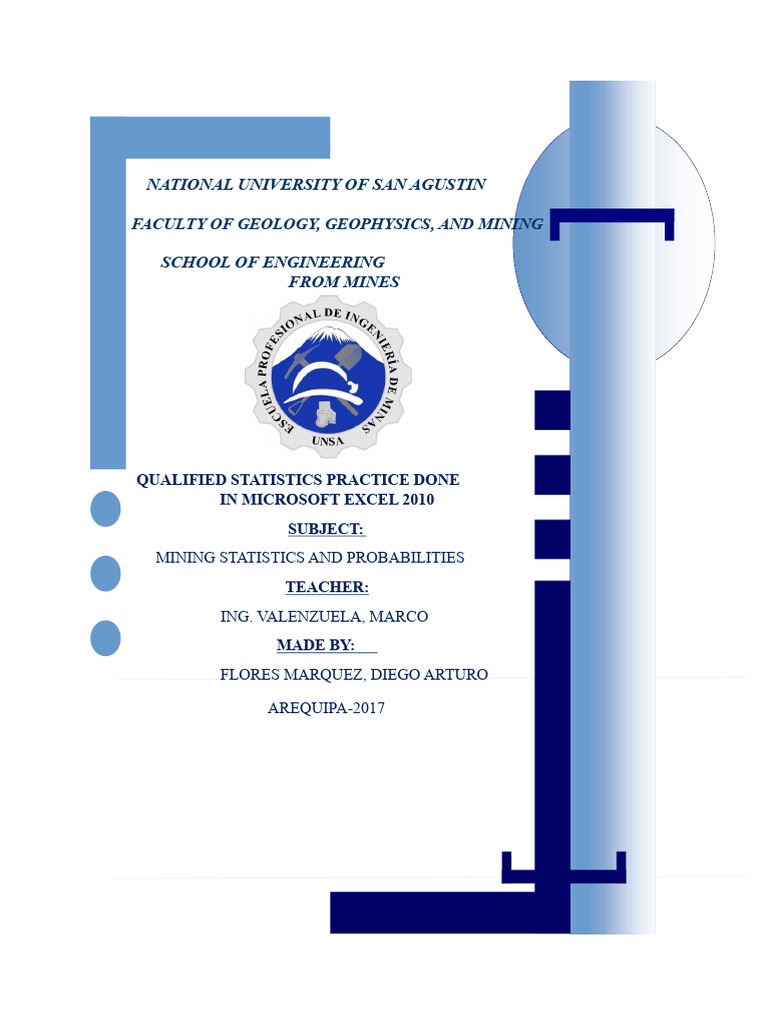 Mining Statistics and Probability Exercises | PDF | Statistics | Variance