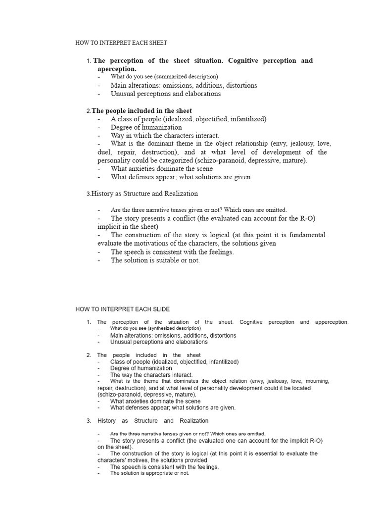 Interpreting Sheets and Slides: A Guide | PDF | Perception | Jealousy