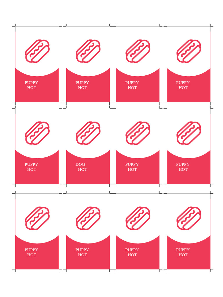 Hot Dog Card | PDF
